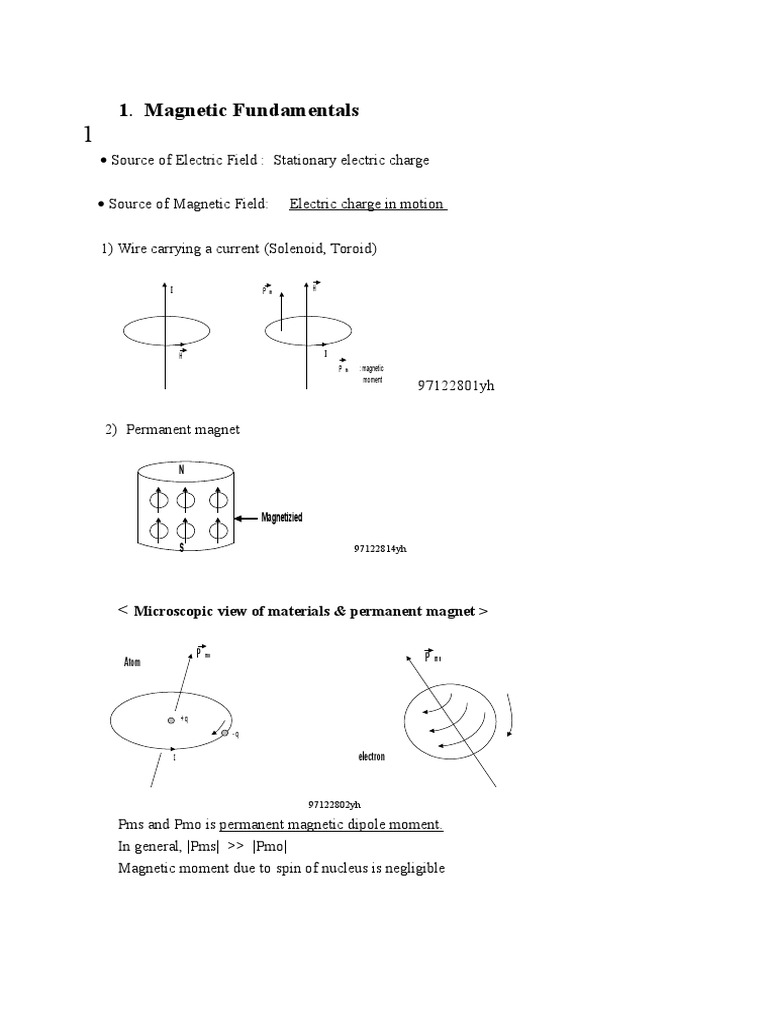 Magnetic Fundamentals Summary | PDF | Ferromagnetism | Magnetism
