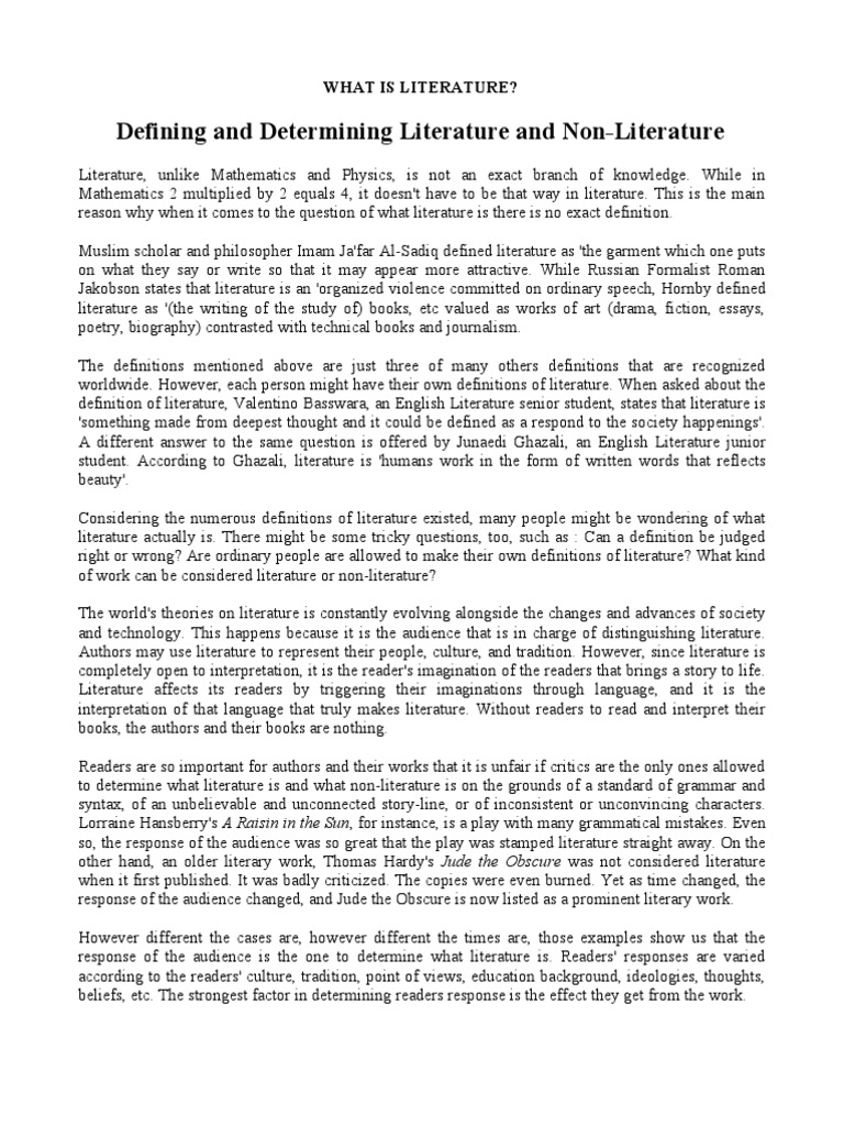 What Is Literature? | PDF | Definition | Oxford University Press