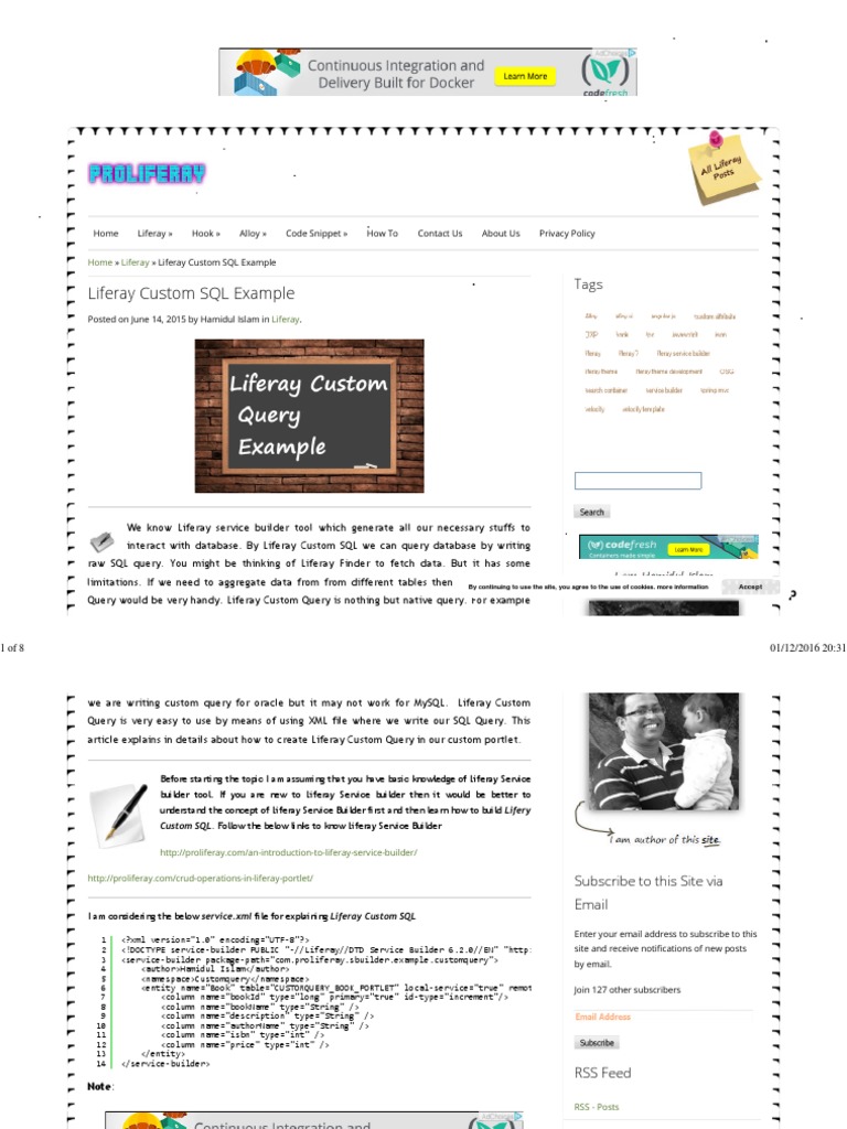 Liferay Custom SQL Example - Pro Liferay | PDF | Object Relational ... Liferay Custom SQL Example - Pro Liferay | PDF | Object Relational ...