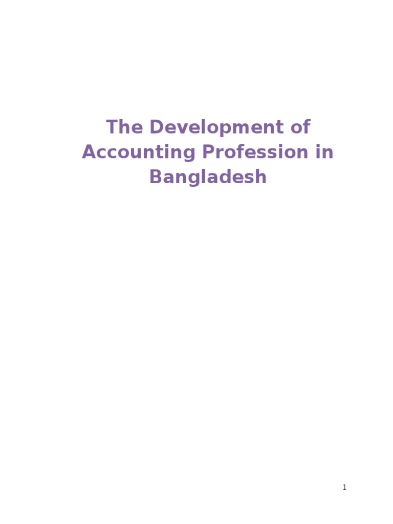 Auditing As Profession in Bangladesh | PDF | Accountant | Bookkeeping