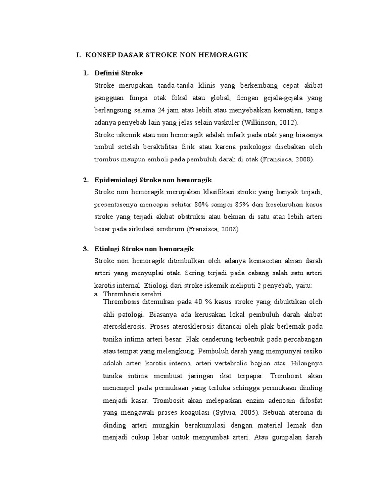 LP Stroke Non Hemoragik | PDF