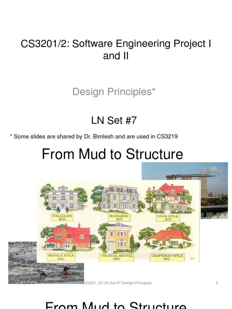 CS3201!2!7 DesignPrinciples | PDF | Modular Programming | Unified Modeling Language