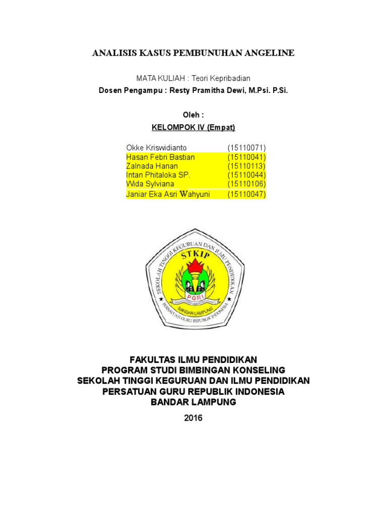 Analisis Kasus Pembunuhan Angeline | PDF