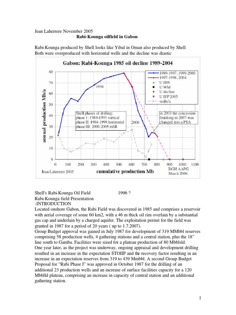 Rabi-Kounga Oilfield in Gabon | PDF | Petroleum Reservoir | Oil Well