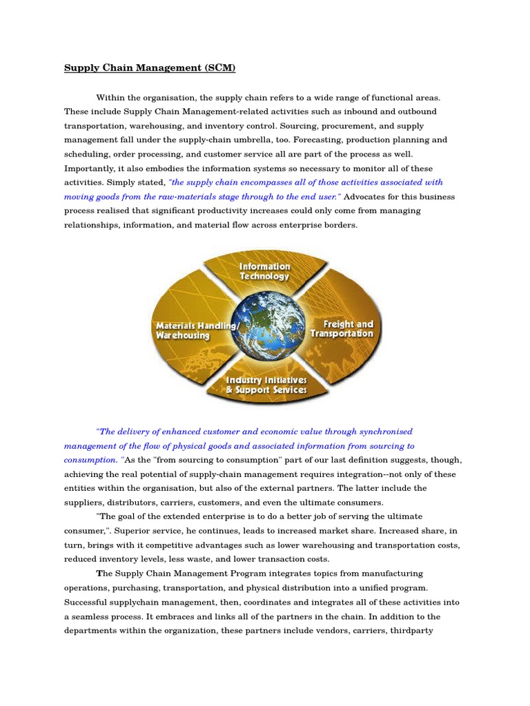 Supply Chain MGT Notes | PDF | Retail | Inventory