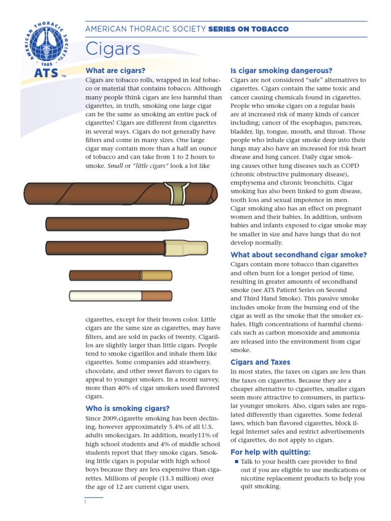 Cigars: What Are Cigars? Is Cigar Smoking Dangerous? | PDF | Cigar ...