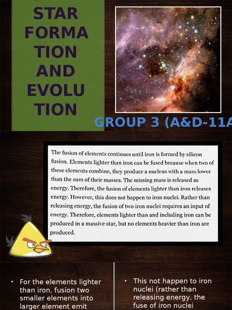 Heavier Elements During The Formation and Evolution of The Star | PDF ...
