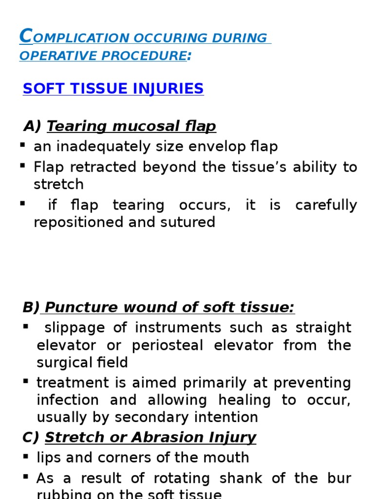 Soft Tissue Injuries