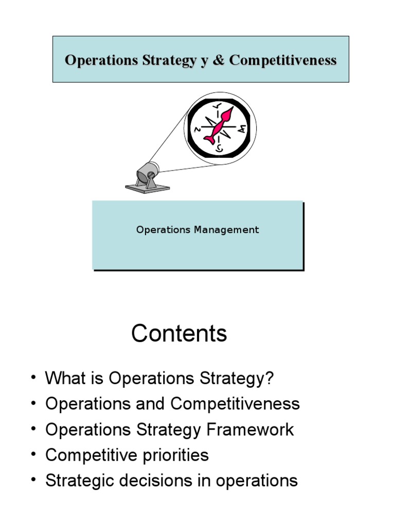 02-Operation Strategy and Competitiveness | PDF | Strategic Management ...