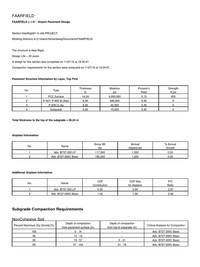 Airport Pavement Design Guide 1.41 | PDF