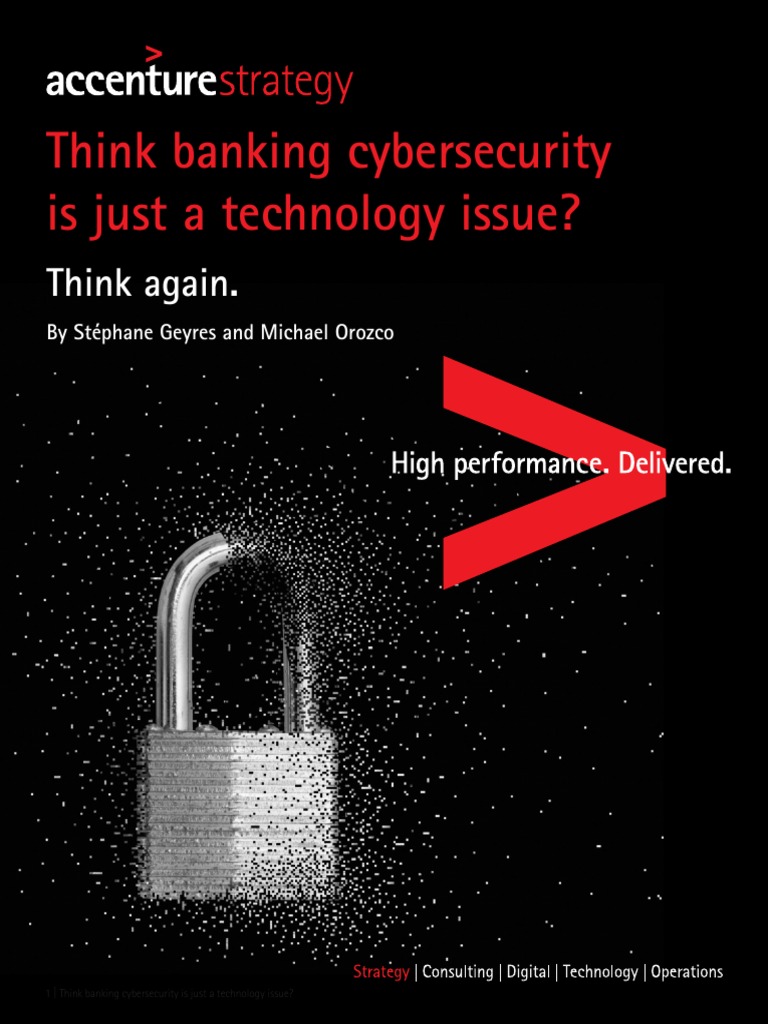 Accenture Strategy Cybersecurity in Banking PDF | PDF | Computer ...