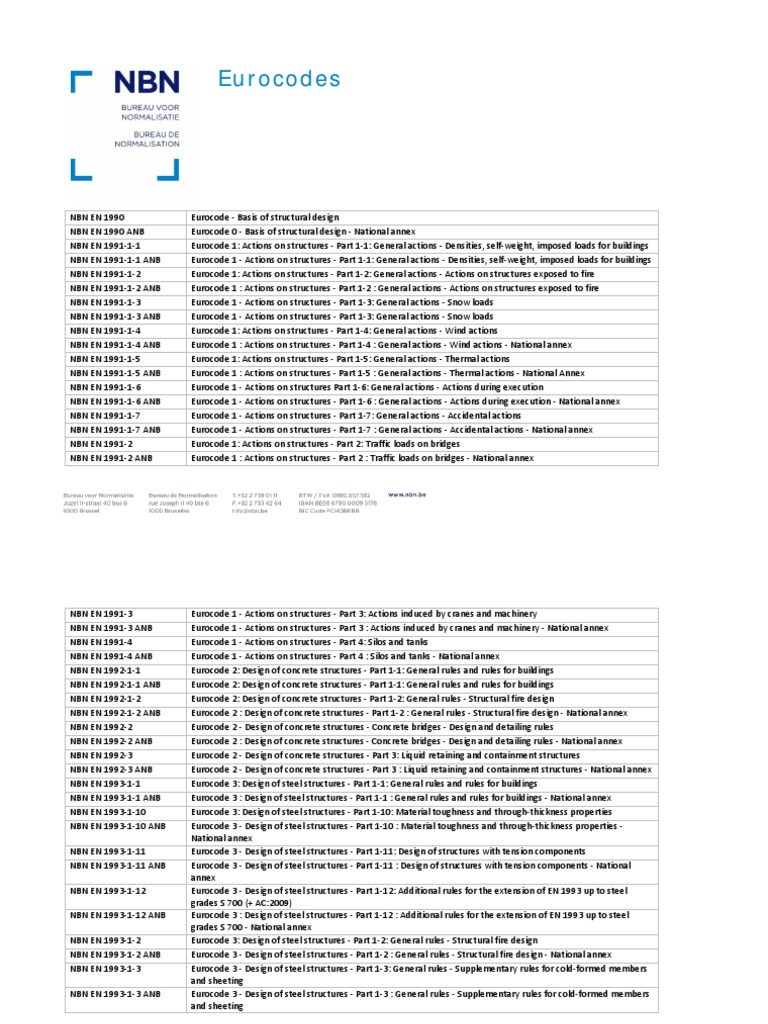 Eurocodes - En | Engineering | Civil Engineering