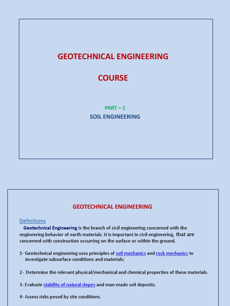 Soil Engineering | PDF | Soil Mechanics | Geotechnical Engineering