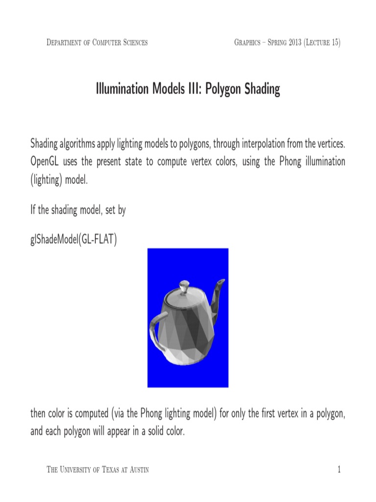 Lect15 PDF | PDF | Computer Vision | Computer Graphics