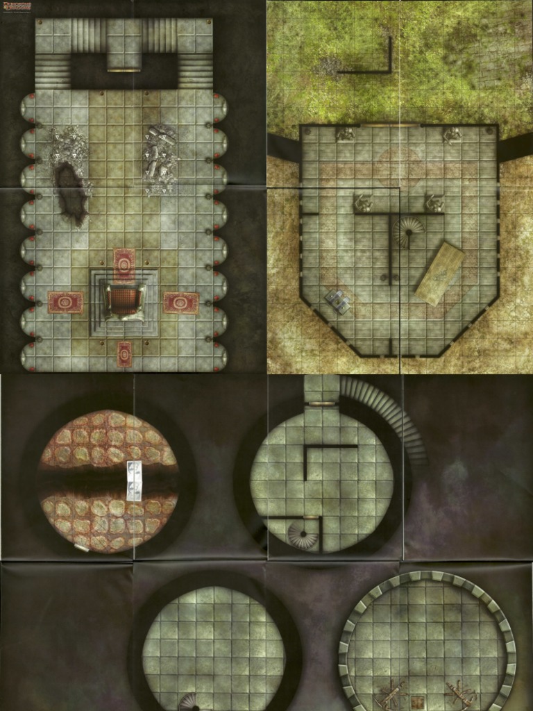 Madness at Gardmore Abbey Poster Maps