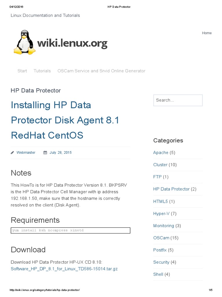 HP Data Protector | PDF | Port (Computer Networking) | Firewall (Computing)