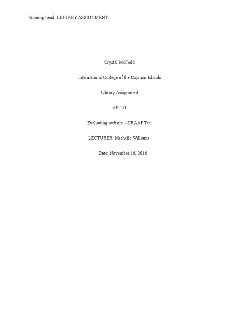 Library Assignment - DR Law | PDF