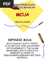 Metode Mcua | PDF