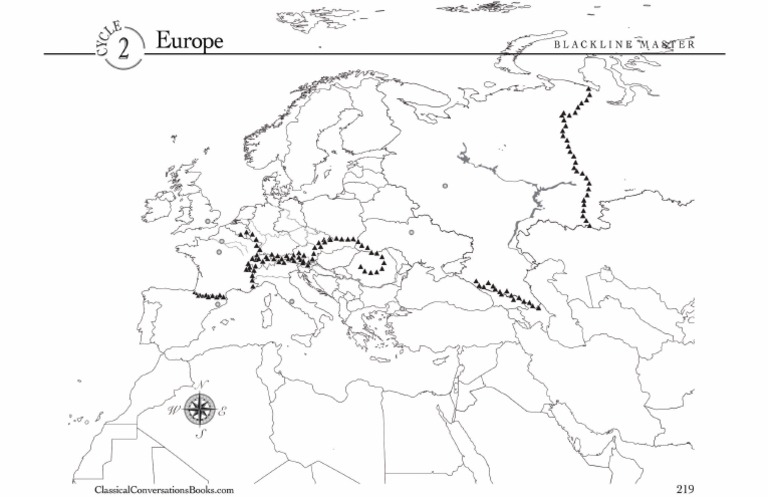 11x17 Europe Blackline Map | PDF