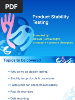 Stability Testing Guidelines for Cosmetics | PDF | Cosmetics ...