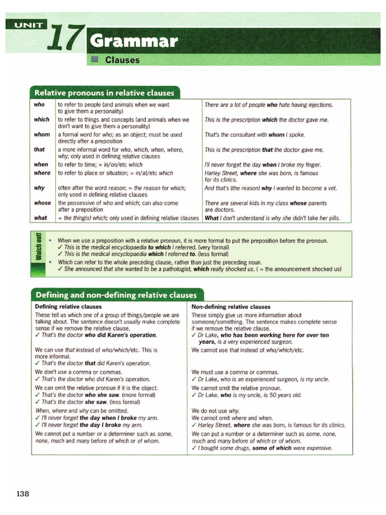 Revision Relative - Participle Clauses | PDF