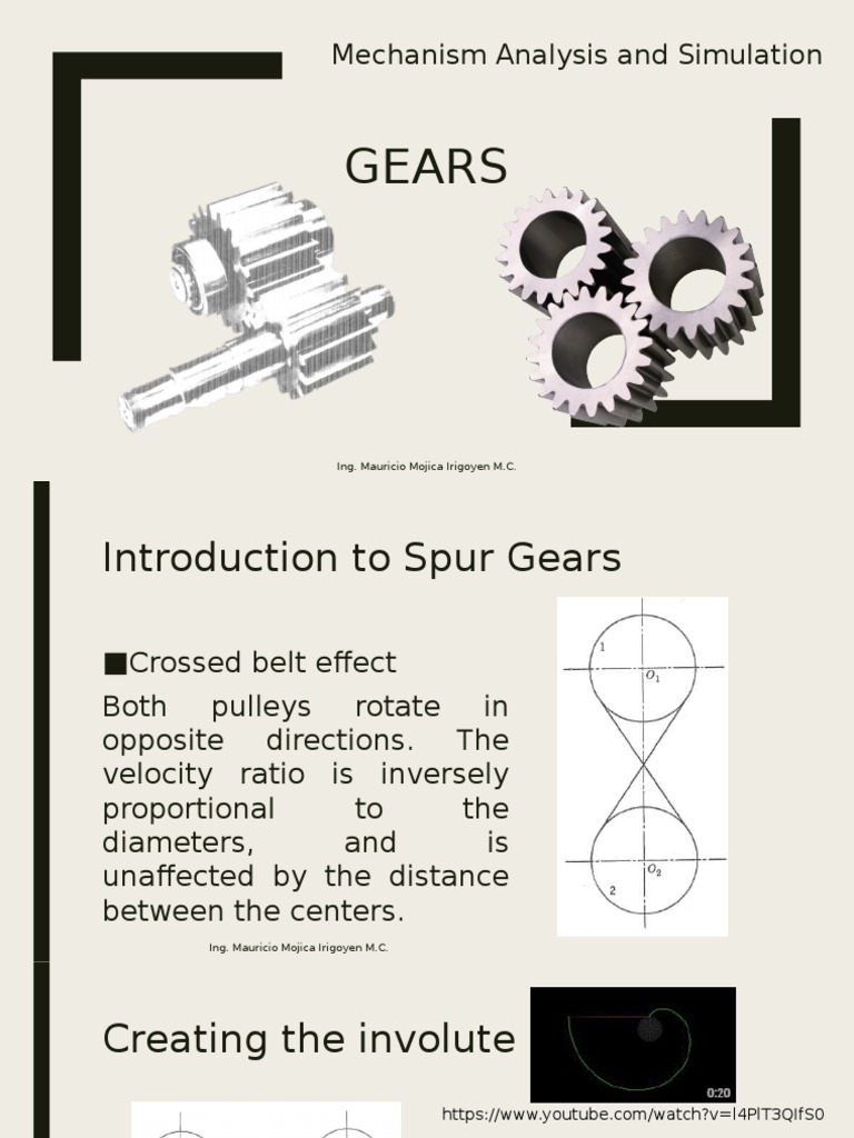 Chapter 1 - Gears | PDF | Gear | Geometry