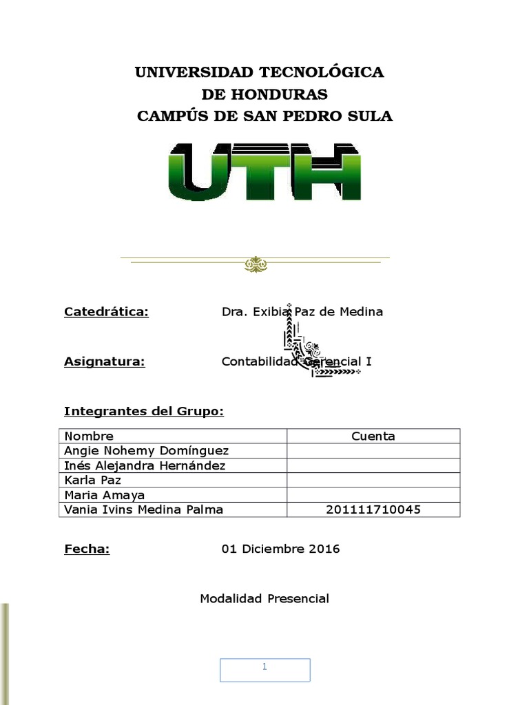 Plan de Estudio en Contabilidad UTH | PDF | Contabilidad | Marca