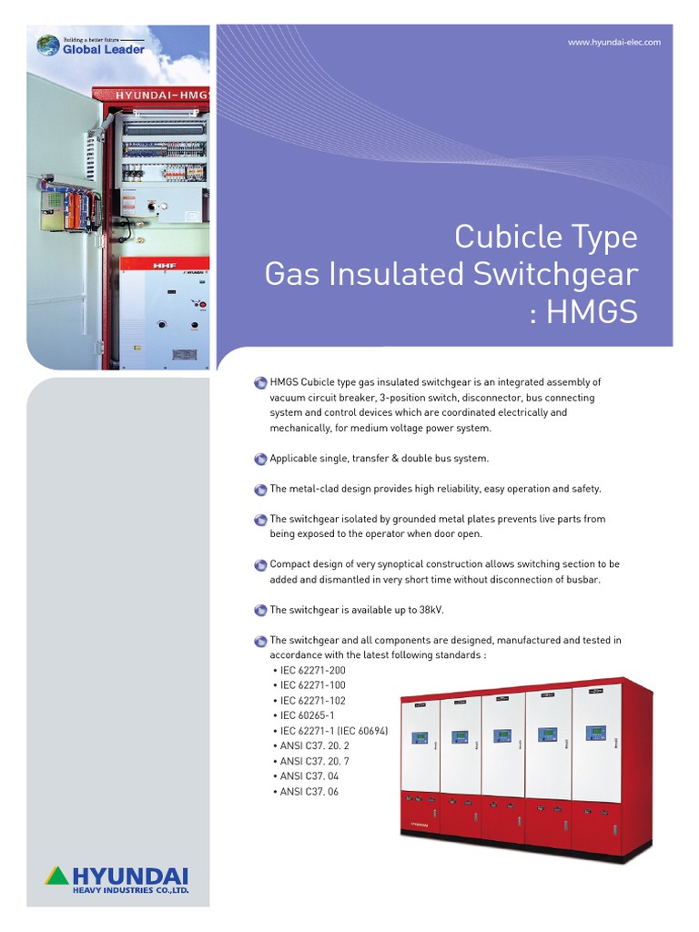 CAT GIS 24 KV Hyundai | PDF | Switch | Power Engineering