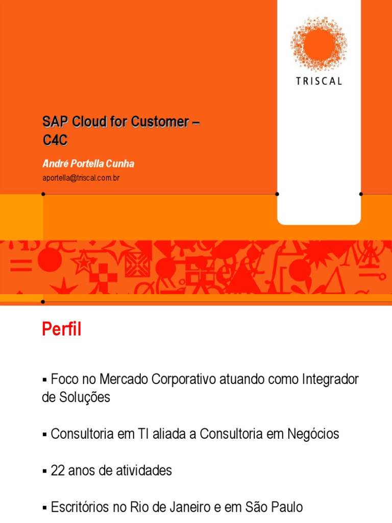 SAP Cloud For Customer - C4C | PDF | Gestão de relacionamento com o ...