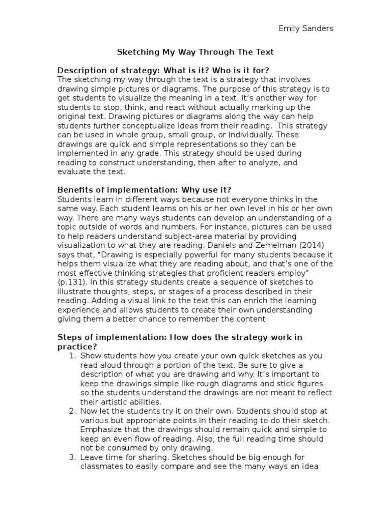 Visual Reading Strategy for Students | PDF | Reading (Process) | Drawing