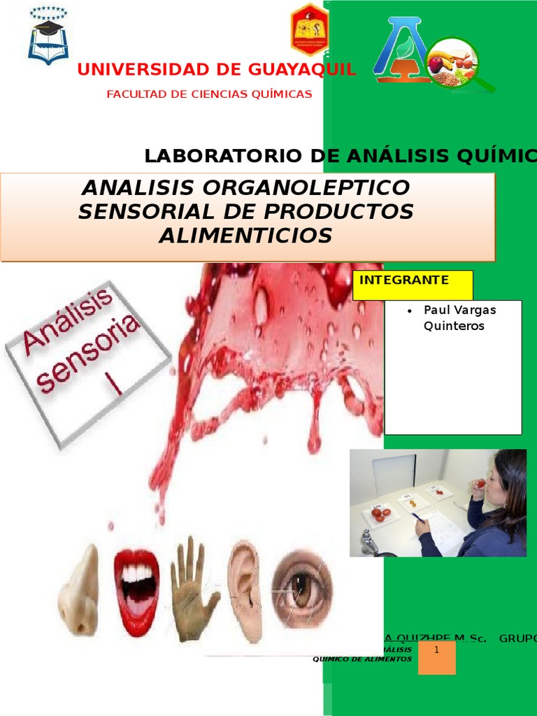 Practica 1 Organoleptico Lab de Analisis de Alimentos | PDF | Alimentos | Nutrición