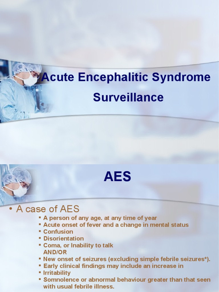 AES Surveillance WHO Guidelines | PDF | Meningitis | Epidemiology