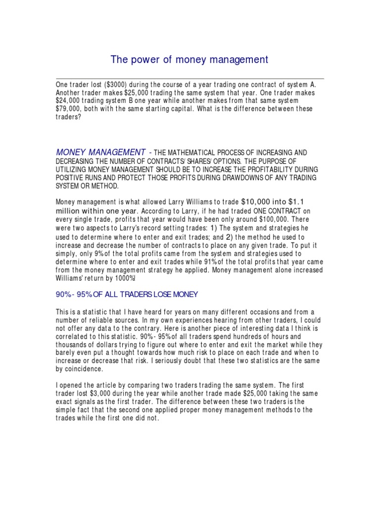 DCASTFX Fixed Ratio Money Management | PDF | Algorithmic Trading | Money