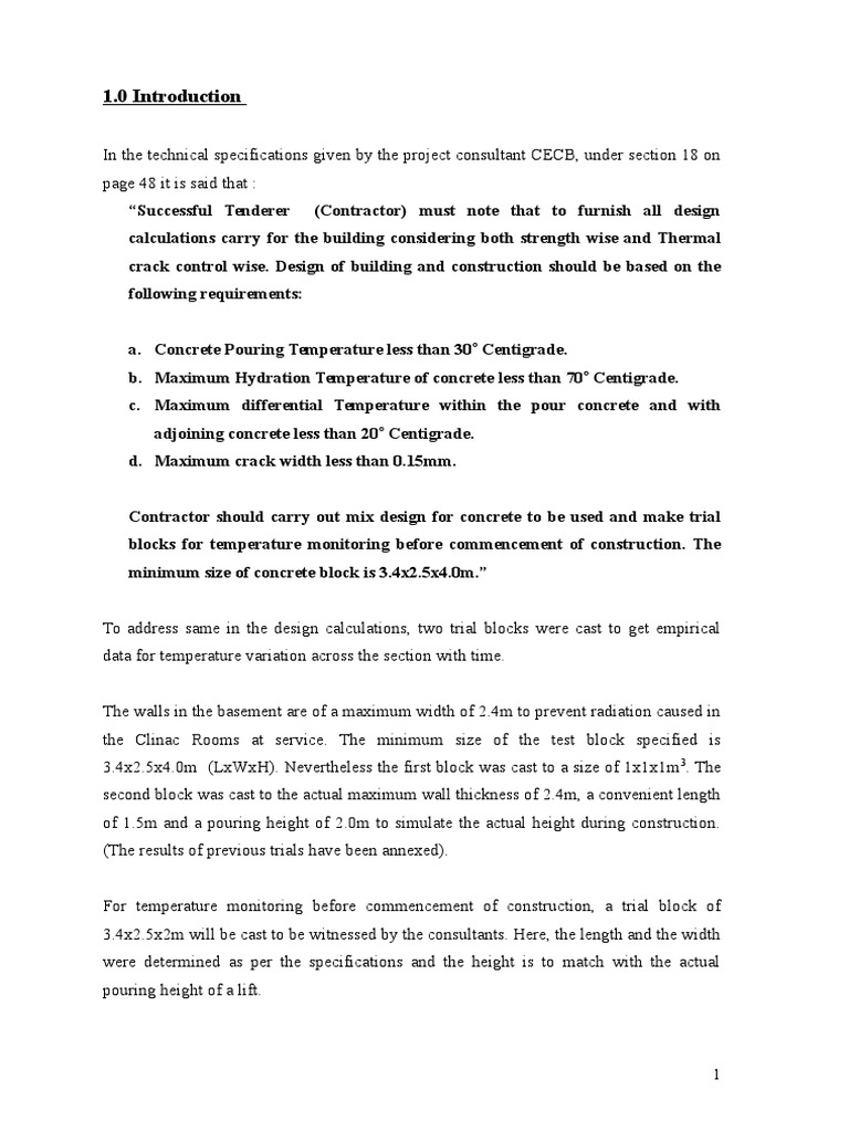 Concrete Temperature Control Guidelines | PDF | Concrete | Temperature