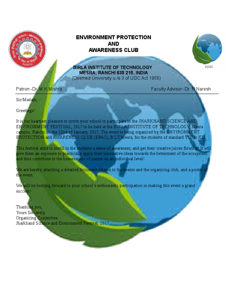 JSEF Invitation Letter | PDF