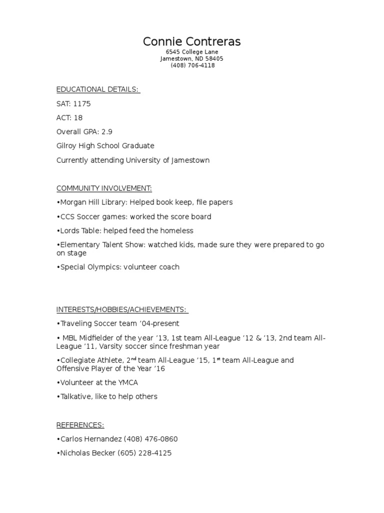 CC Resume | PDF