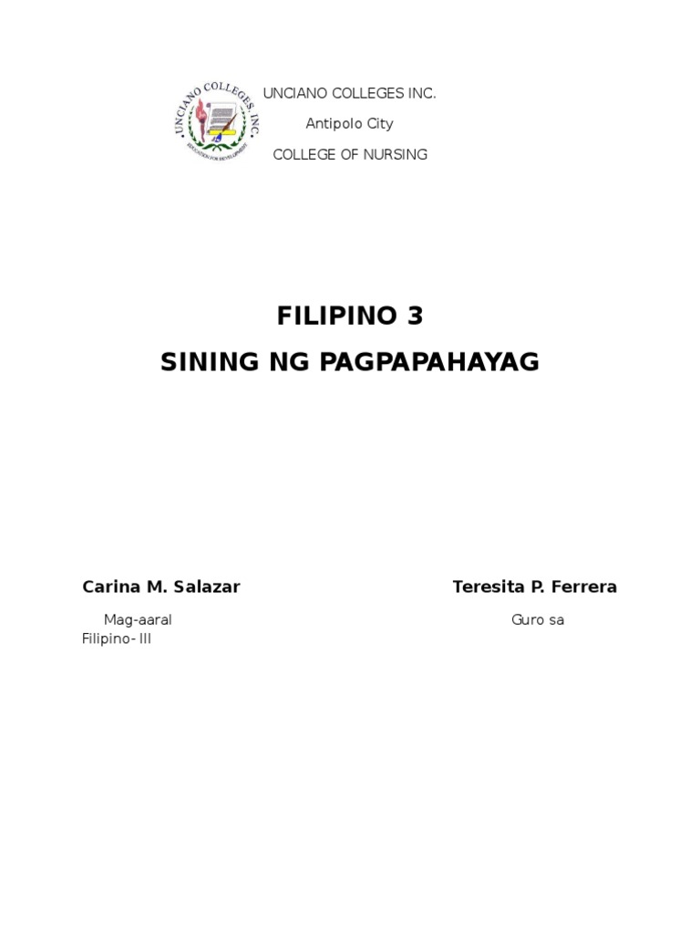 Filipino3 Final | PDF