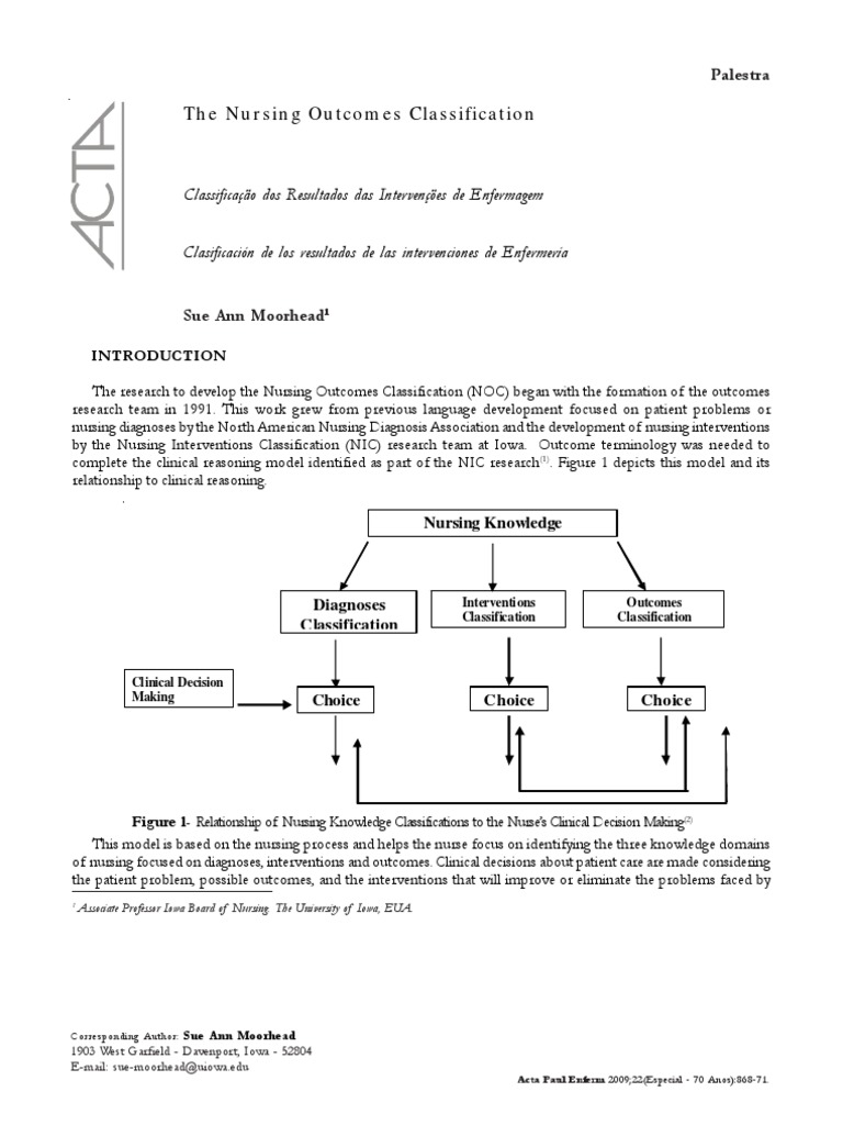 NIC and NOC | PDF | Nursing | Medical Diagnosis