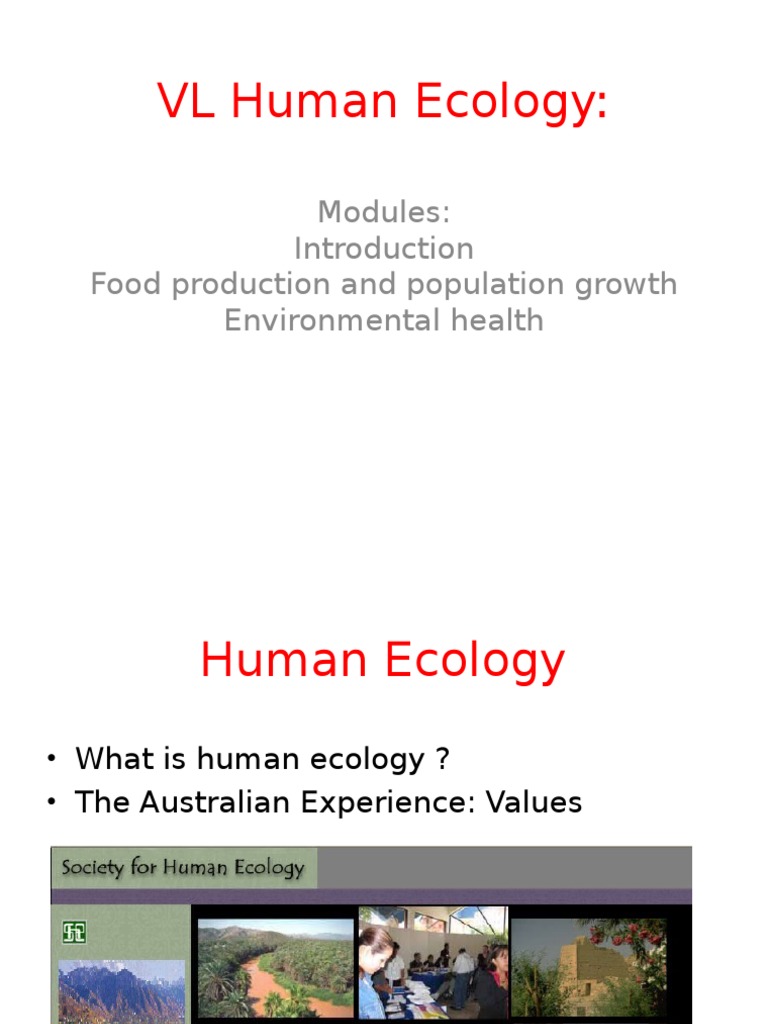 VL Human Ecology:: Modules: Food Production and Population Growth ...