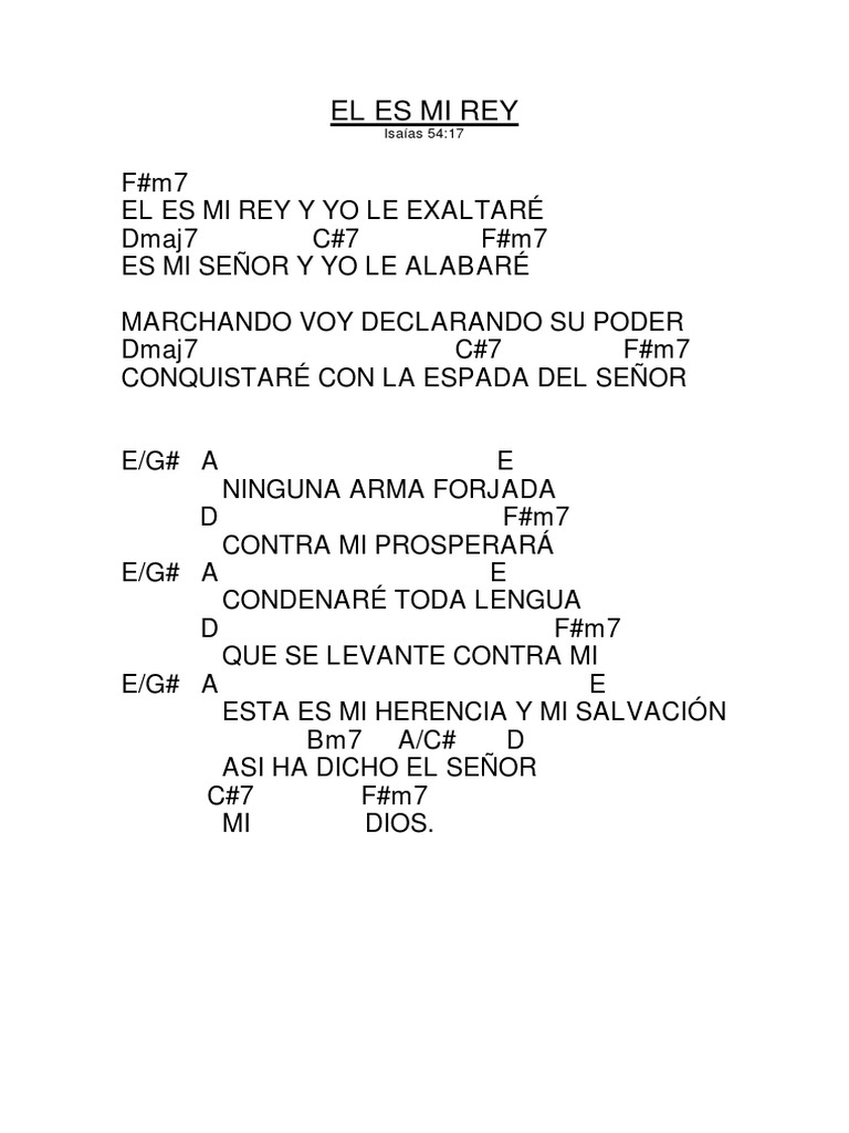 El Es Mi Rey | PDF