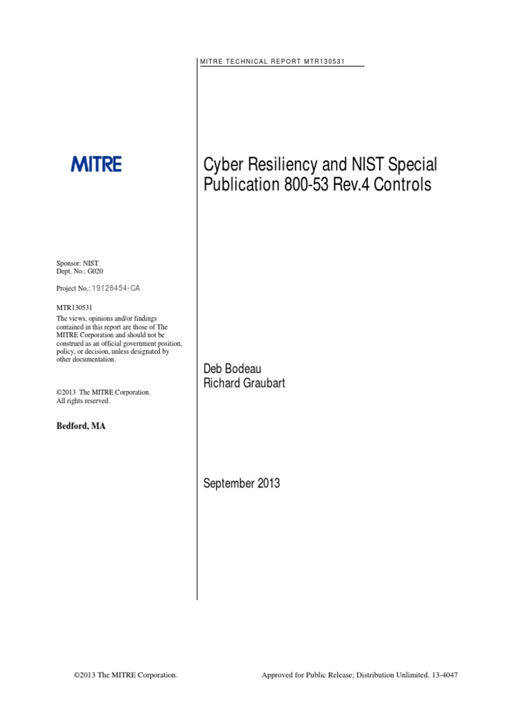Cyber Resiliency and NIST 800-53 | PDF | Computer Security | Security