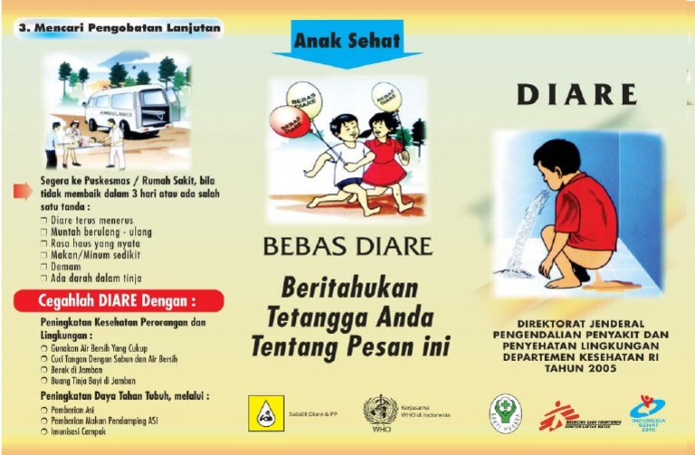Leaflet Diare Kemenkes | PDF