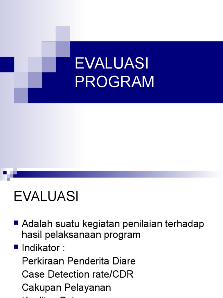 Evaluasi Program Diare | PDF