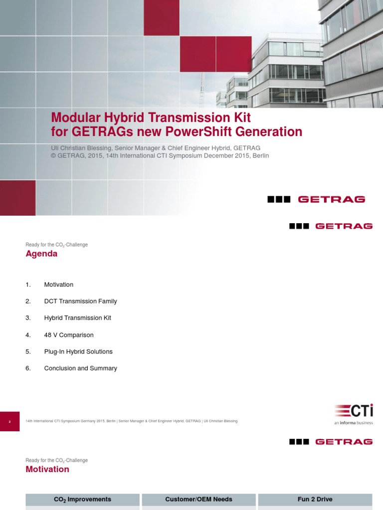 2015 12 GETRAG Lecture Modular Hybrid Transmission Kit | PDF ...