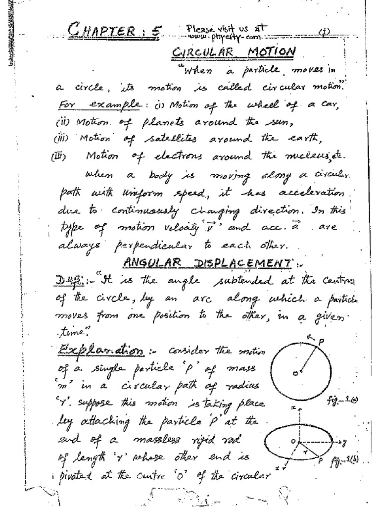 FSC First Year Physics Chapter No. 5 Cir PDF | PDF
