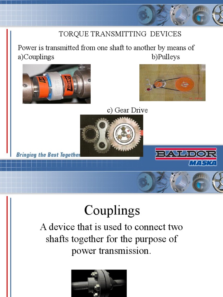 Types of Torque Transmitting Couplings | PDF | Technology & Engineering