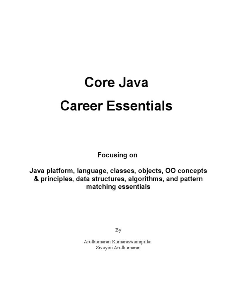 Core Java Career Essentials | PDF | Java Virtual Machine | Java (Software Platform)