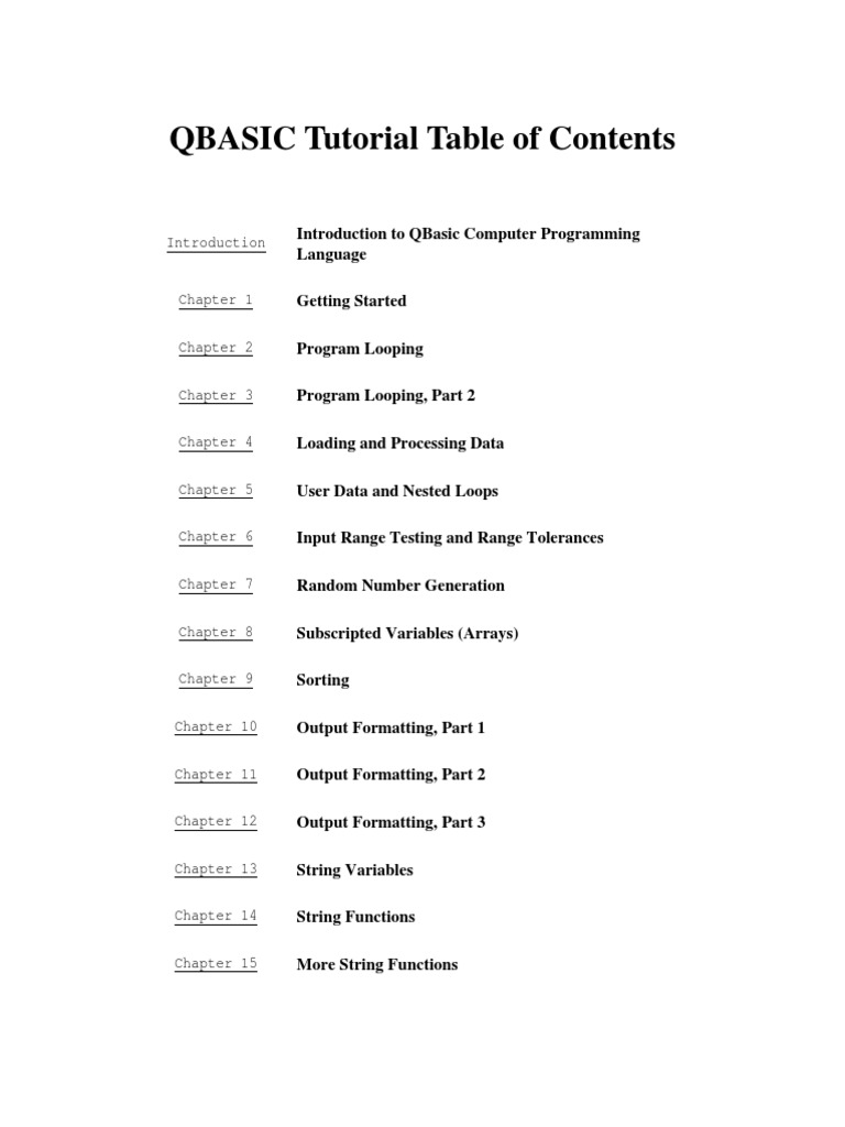 Introduction To MS-DOS QBasic | PDF | Control Flow | Computer Keyboard Introduction To MS-DOS QBasic | PDF | Control Flow | Computer Keyboard