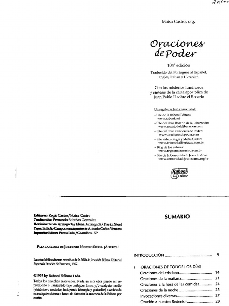 Oraciones de Poder I | PDF