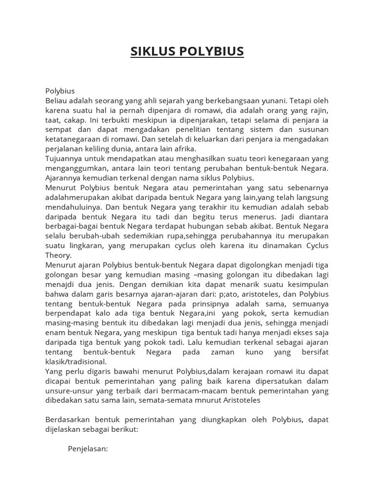 Siklus Polybius | PDF